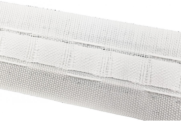 RUBAN FRONCEUR RUFLETTE 27 MM BLANC